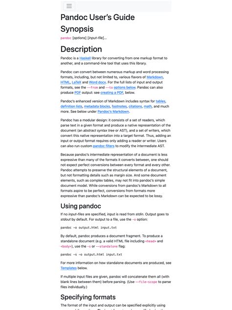 Pandoc Templates