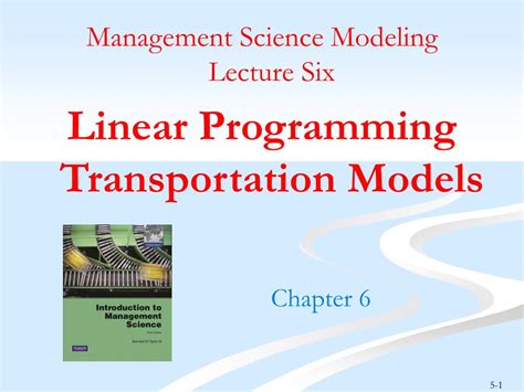 Ppt Management Science Modeling Lecture Six Linear Programming
