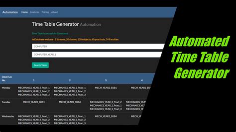GitHub DharmikJoshi Is Star Automated Time Table Generator Automated