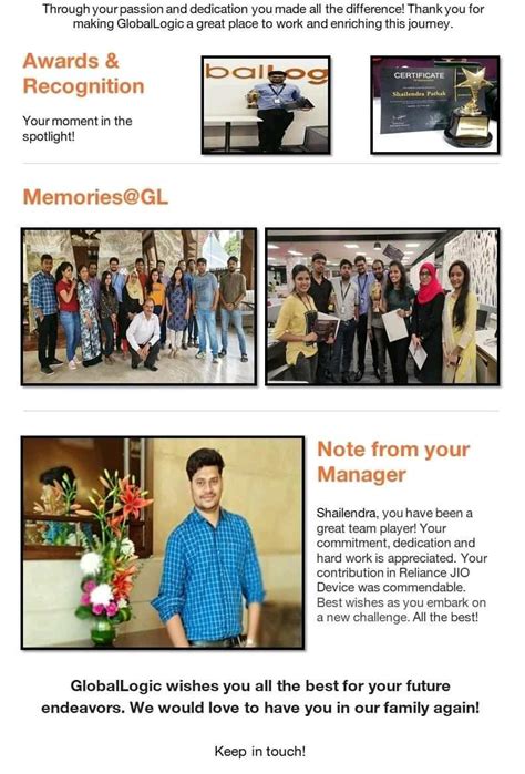 shailendra pathak on linkedin after working 5 years in globallogic the journey ended here