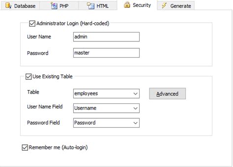 Tutorial Advanced Security Static User Level Security