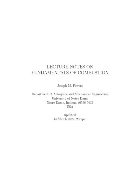 Combustion Notes Pdf Chemical Equilibrium Chemical Reactions