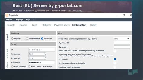 How Do I Manage My Rust Server Via Rcon Gportal Wiki