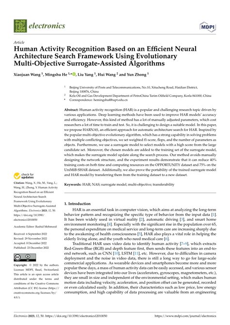 Pdf Human Activity Recognition Based On An Efficient Neural Architecture Search Framework