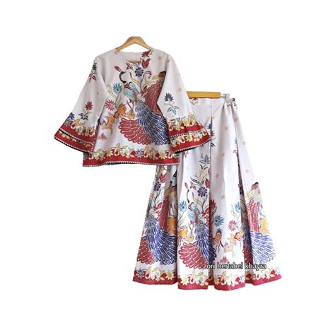 Jual Setelan Batik Merak Batik Merak Blouse Batik Wanita Rok Batik Batik Jumbo Batik