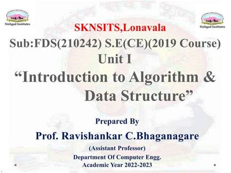 Data Structures And Algorithm Module 1pptx