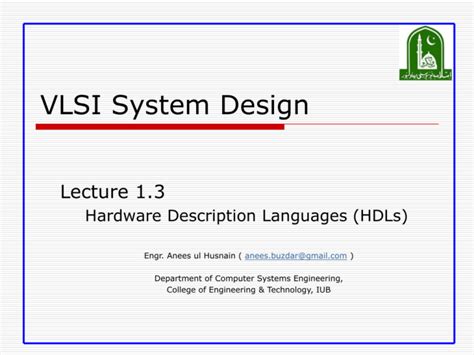 vlsi system design