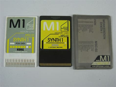 Korg M1 Synth 1 Msc 02 Mpc 02 Pcm Program Combi Memory Reverb