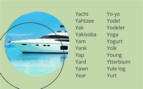 Words That Start With Y 130 Y Words