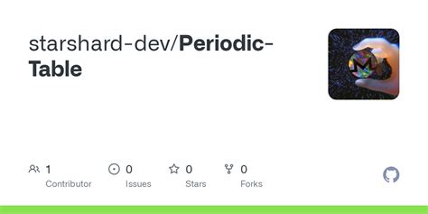 GitHub Starshard Dev Periodic Table