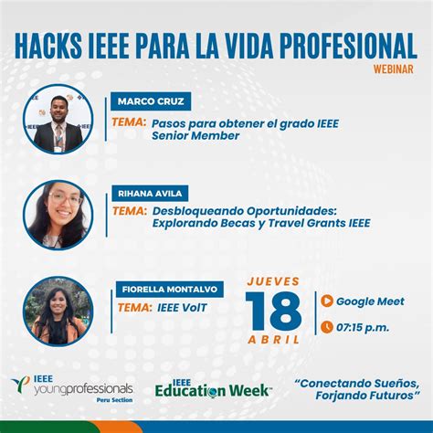 IEEE HACKS FOR PROFESSIONAL LIFE EDUCATION WEEK 2024 IEEE Education Week