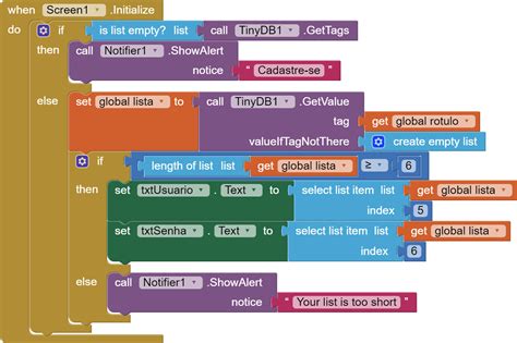 Open A Screen For The First Time Using Tinydb Mit App Inventor Help