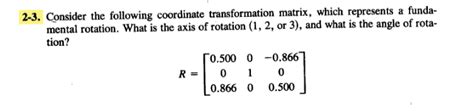 Solved 2 3 Consider The Following Coordinate Transformation