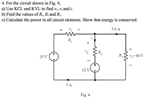 Solved For The Circuit Shown In Fig A Use KCL And Chegg