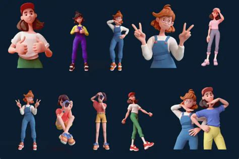 40 Png کاراکتر دختر 3d کد محصول 131622