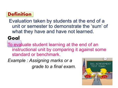 Formative And Summative Evaluation In Education Pptx