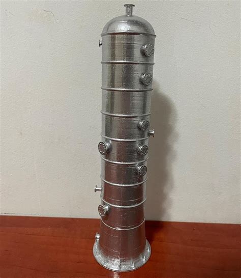 Distillation Column Refinery Model For 3d Printing Etsy