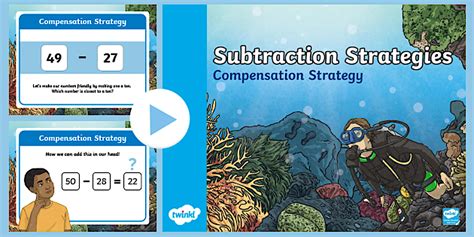 Subtraction Compensation Maths Strategy Powerpoint Twinkl
