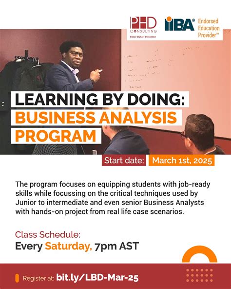 Learning By Doing Practical Business Analysis Program March 1 2025 Phd Academy