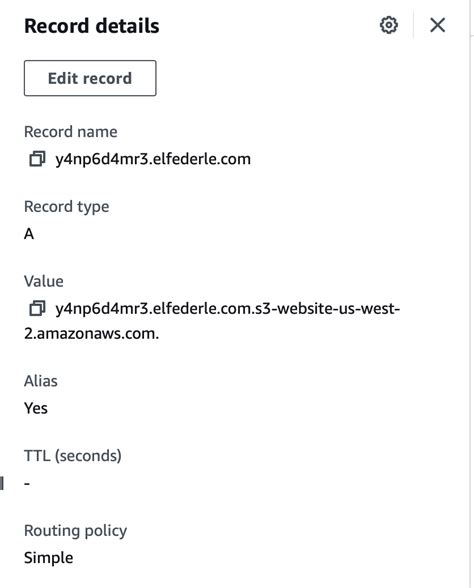 Amazon Web Services Add DNS A Alias Record Does Not Work When Via API Works Fine Via