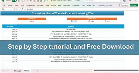 Number To Words In Excel Without Vba A Comprehensive Guide Pk An