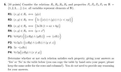 Solved Points Consider The Relations R R R R And Chegg