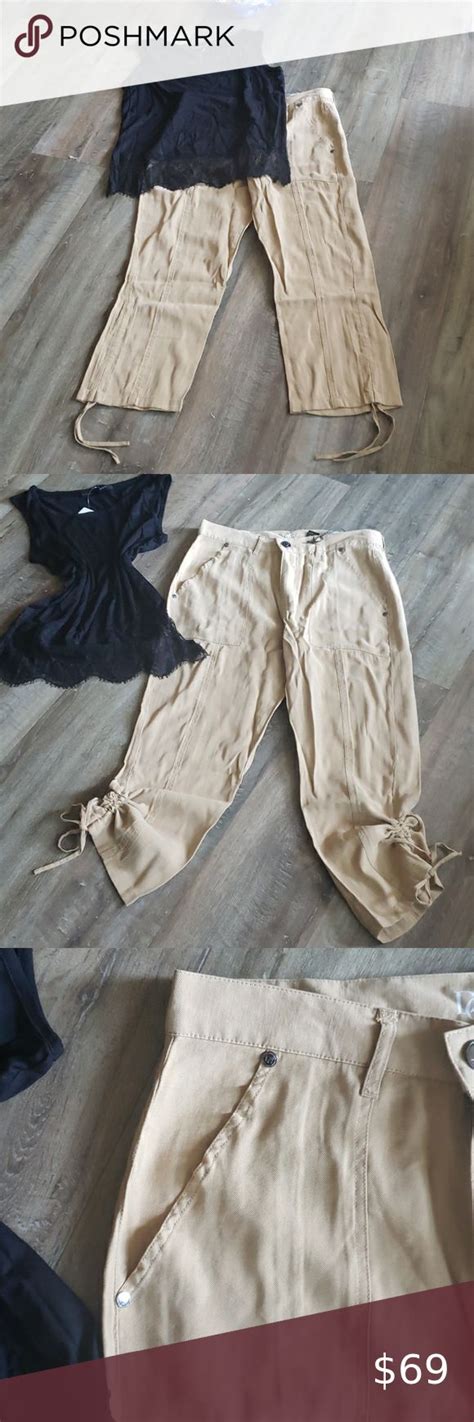 Dg2 Diane Gilman Twill Utility Ankle Pant Rutched Clothes Design