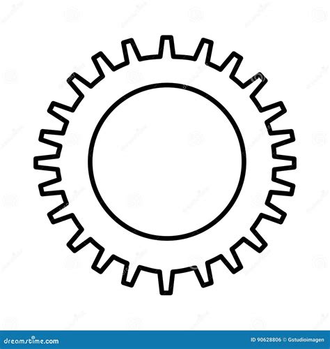 Gear Settings Setup Icon Stock Vector Illustration Of Support 90628806