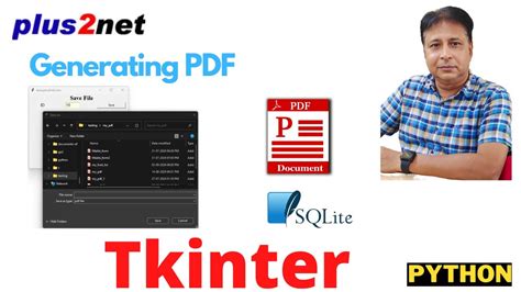 Create A Python Gui To Save Student Data As Pdf Using Tkinter Sqlite