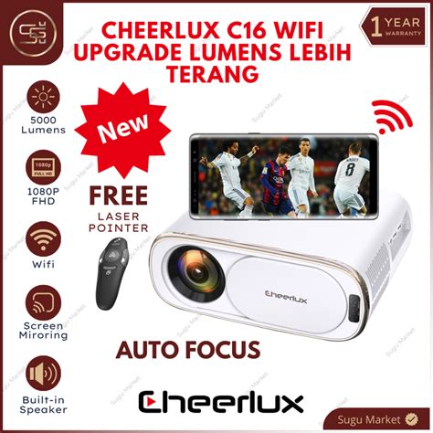 Jual Cheerlux C Wifi Proyektor Sambung Ke Hp Proyektor Wifi P Cheerlux C Screen