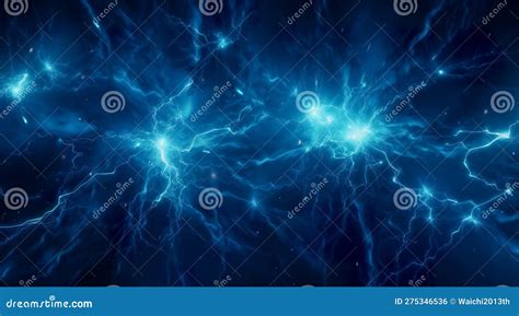 Blue Digital Cyberspace And Digital Data Network Connections Concept