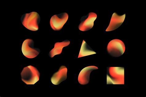 Gradient Texture Shapes Collection