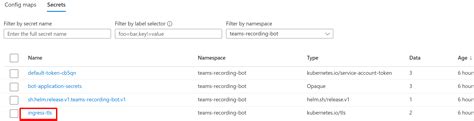 Aks Teams Recording Bot Sample Deployment Files Does Not Work With Latest Kubernetes V122