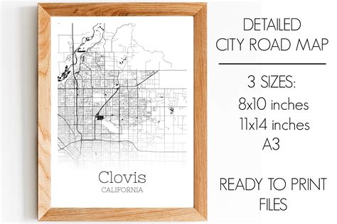 Clovis California City Map Afbeelding Door Svgexpress · Creative Fabrica