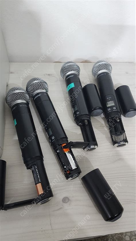 Shure 무선마이크 4세트 판매합니다 이어폰 헤드폰 중고나라