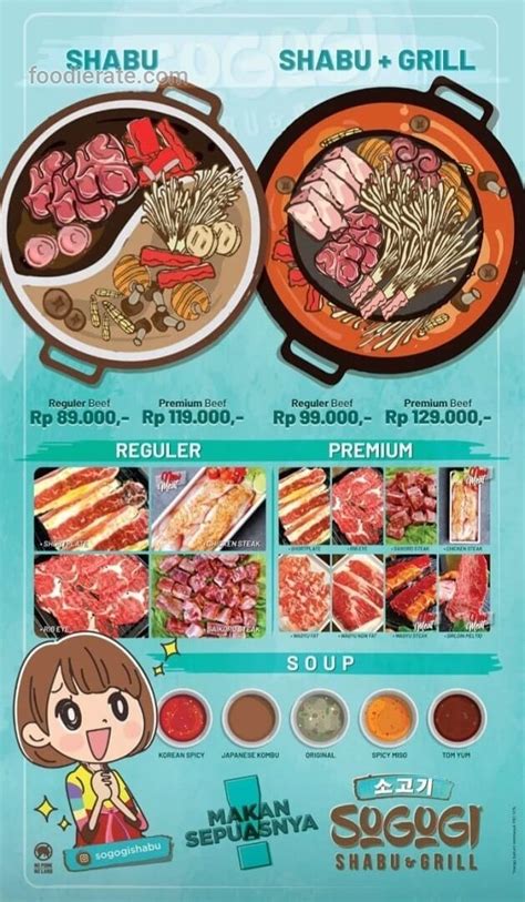 Sogogi Shabu And Grill Mangga Besar Daftar Harga Menu Sogogi Shabu