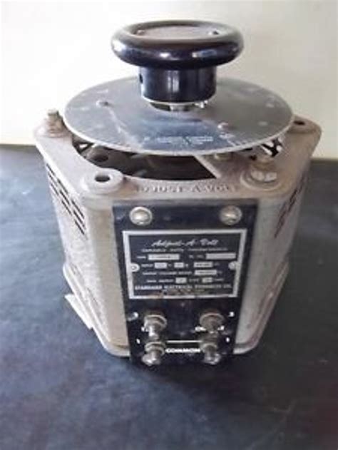Vintage Adjust A Volt Variable Auto Transformer Type 1500b Spw Industrial