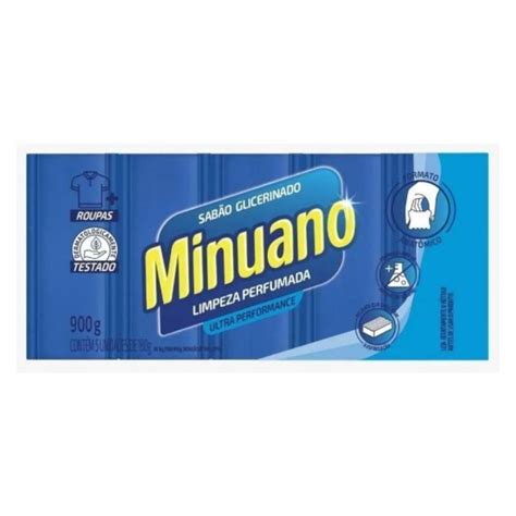 SabÃo Barra Minuano 5x180g Azul Lavagnoli