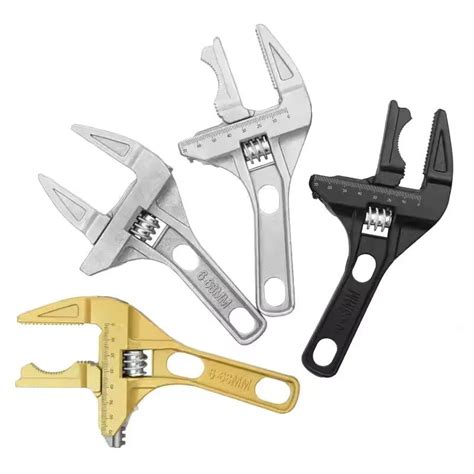 16 68 мм водопроводен ключ за баня Къса дръжка Ремонт Гаечен ключ с голям отвор Мивка