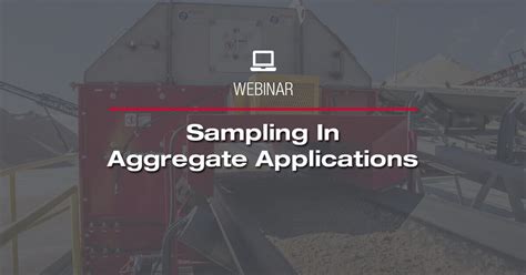 Sampling In Aggregate Applications Mclanahan Sampling In Aggregate Applications Mclanahan