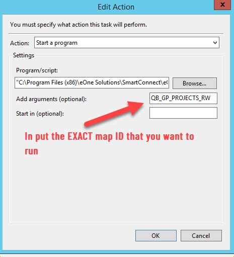 Eone Smartconnect Schedule A Windows Task To Run Maps
