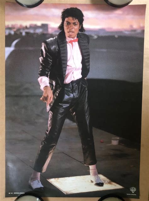 Michael Jackson Vintage Poster Billie Jean Beat It Glowing Sidewalk