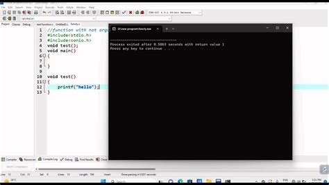 Function With Example Function In C Function With No Argument And