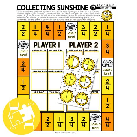 Lucky To Learn Math 1st Grade Geometry And Fractions Lesson 513 Fourths And Quarters