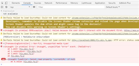 flv js websocket 报错 Non FLV Unsupported media type Issue bilibili flv js GitHub