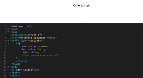 Html Kodları Örnekleri Ve Anlamları Web Tasarım And Programlama