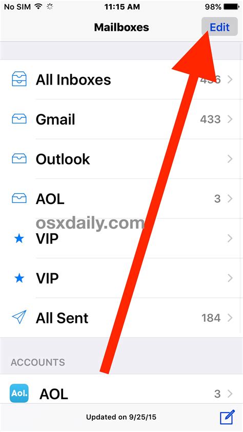 how to view unread email only in mail on iphone and ipad