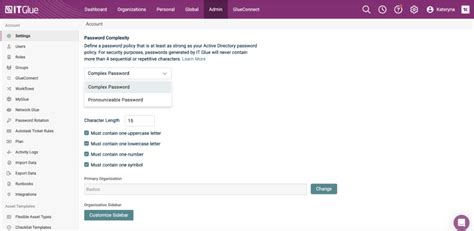 Account Settings For Managers And Administrators