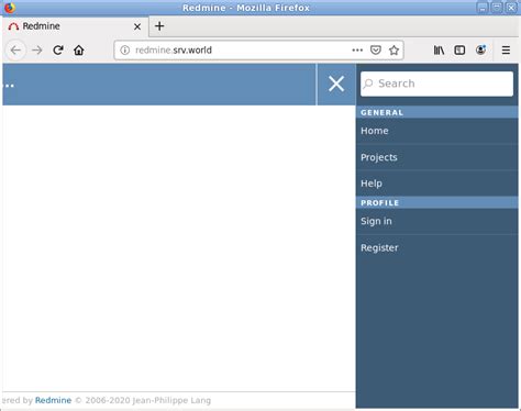 Centos 8 Redmine Install Server World