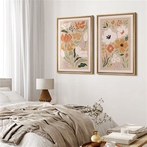 Idea4wall Abstract Botanical Boho Floral And Botanical Neutral Artwork